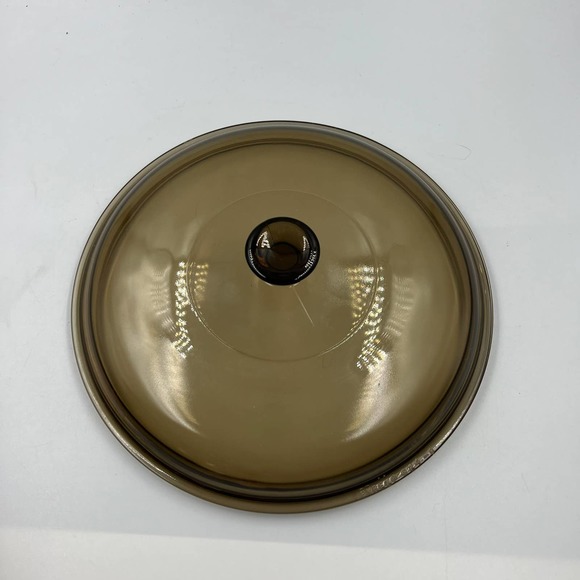 Pyrex | Kitchen | Pyrex Glass Lid 97s Amber Colored 25 L Stock Sauce ...